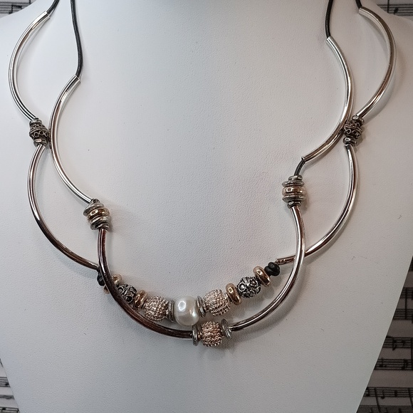 Lizzy James | Jewelry | Lizzy James Girlfriend Leather Cord Silver Tube ...